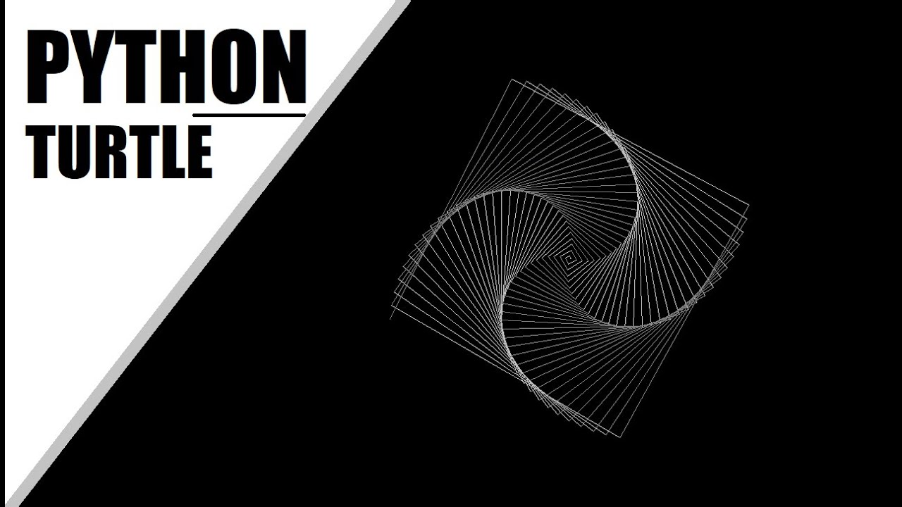 Python Turtle - Draw 3D Square Design in Python Turtle Graphics | 3D Square Pattern By #BKTutorial