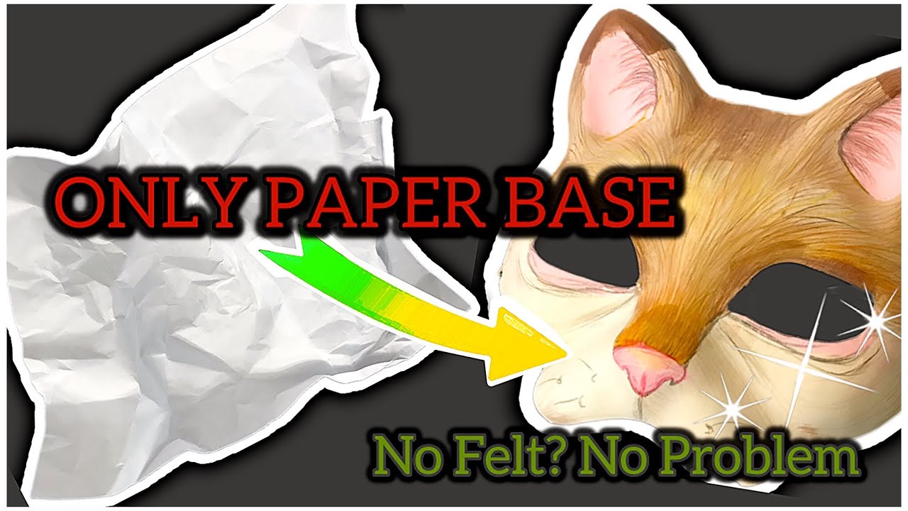 No Felt Required: Cat Mask Tutorial
