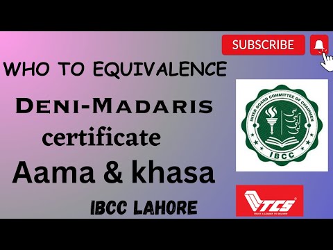 who to Equivalence Deni-Madaris Asnad Download Chalan Form Aama&khasa from IBCC Lahore