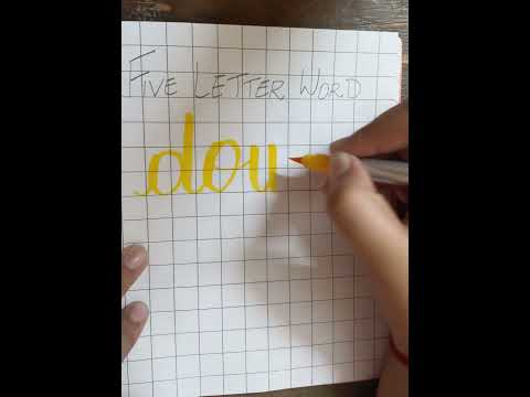 Five Letter Words - Part 1 #calligraphy