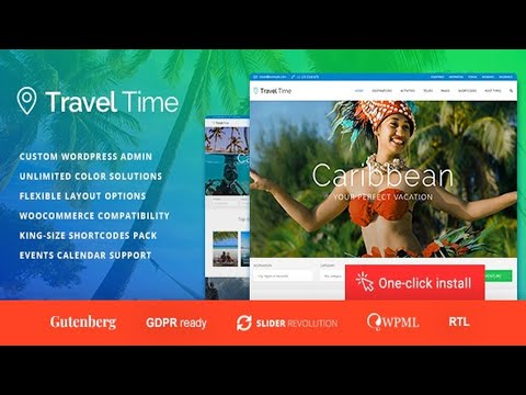 Travel Time - Tour and Hotel WordPress Theme Free Download
