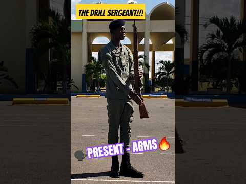 🗣PRESENT - ARMS 🔥🔥🔥 from Shoulder #sergeant #drillsergeant #drill #military