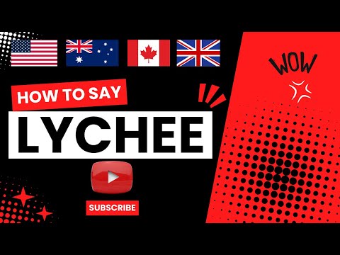 How to SAY or Pronounce Lychee fruit