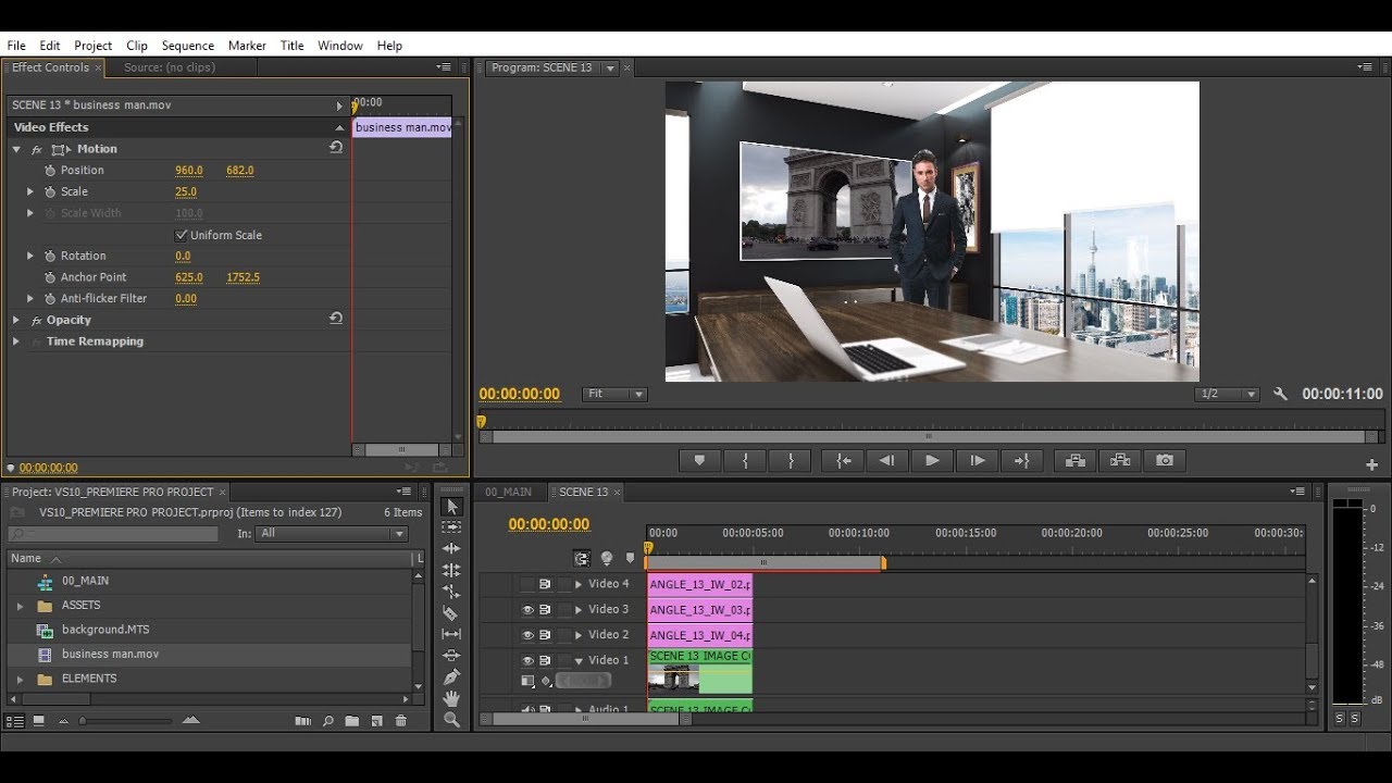 Premiere Pro Template Tutorial Virtual Studio 10 | Bluefx