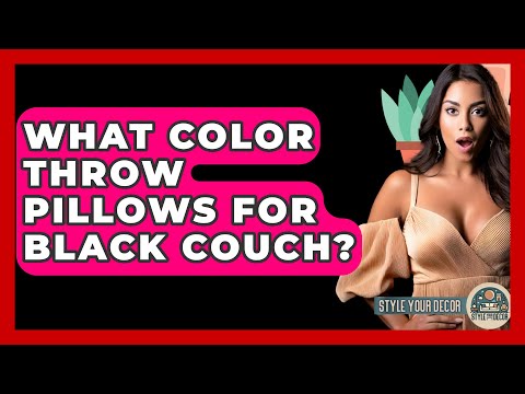 What Color Throw Pillows For Black Couch? - Style Your Decor