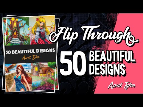 Flip Through 50 BEAUTIFUL DESIGNS -- A FREE Downloadable PDF Adult Coloring Book