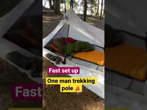Fast, light weight shelter , trekking pole tents