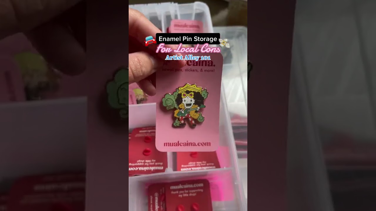 How I pack enamel pins for local cons ✨