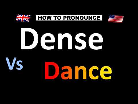 How to Pronounce DENSE vs. DANCE (Correctly!)