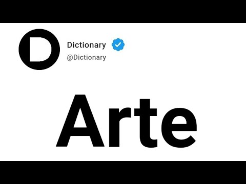 Arte Meaning In English