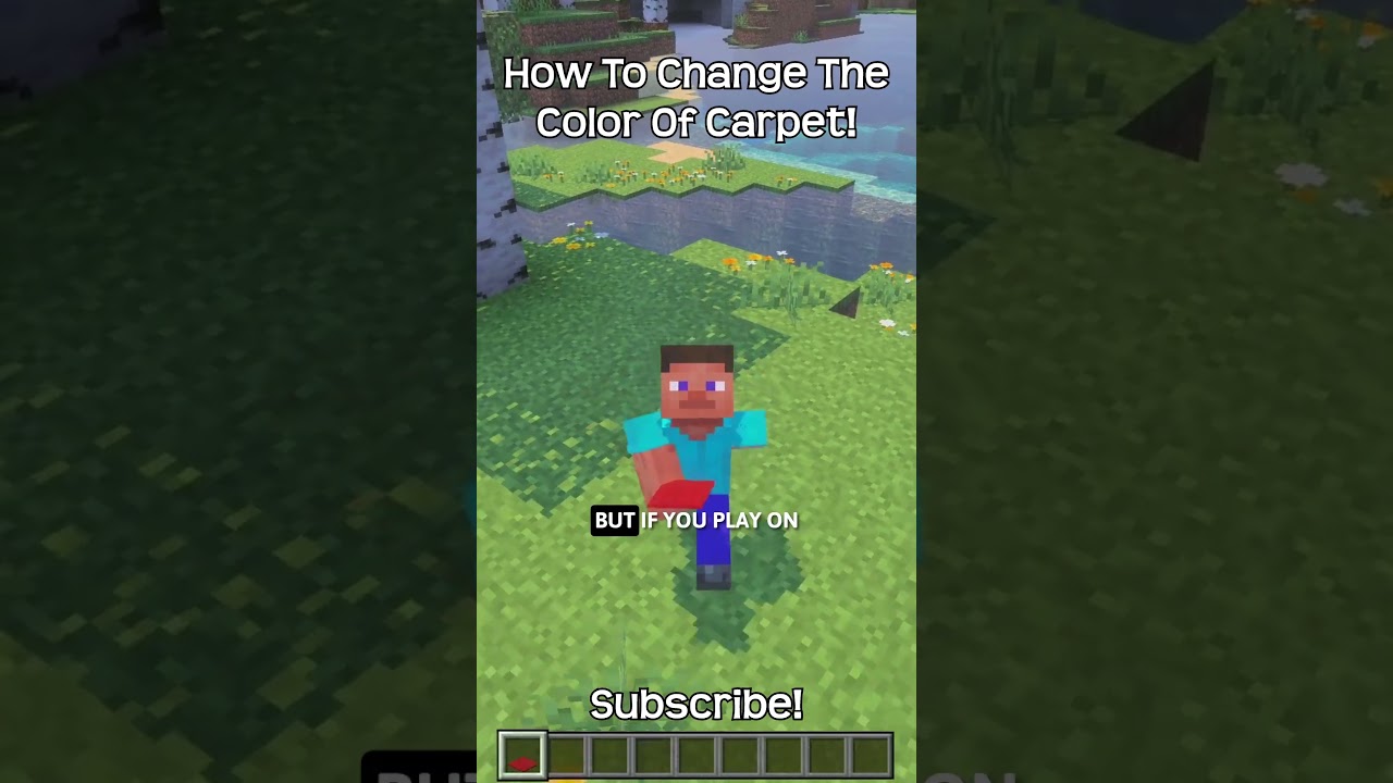 How To Change The Color Of Carpet In Minecraft?!