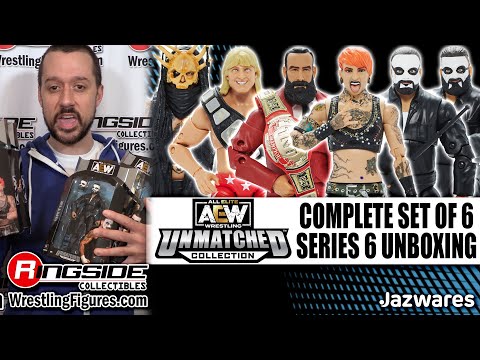 Ringside Collectibles Unboxing: AEW Unmatched 6 Complete Set Wrestling Action Figures by Jazwares!