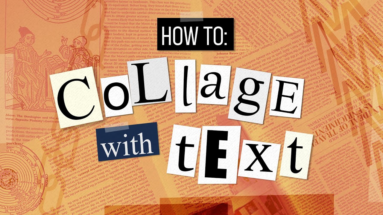 How to Use Text in your Collage Art!