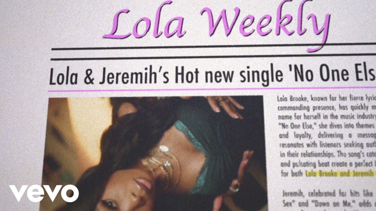 No One Else By Jeremih And Lola Brooke From Usa Popnable