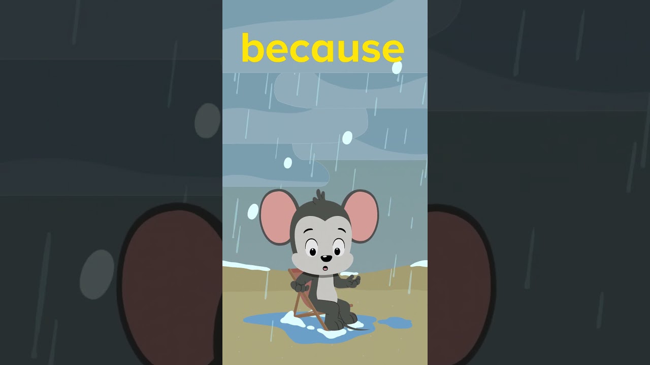 Kindergarten Sight Words: Because | ABCmouse #learning #education #sightwordsforkids #kindergarten