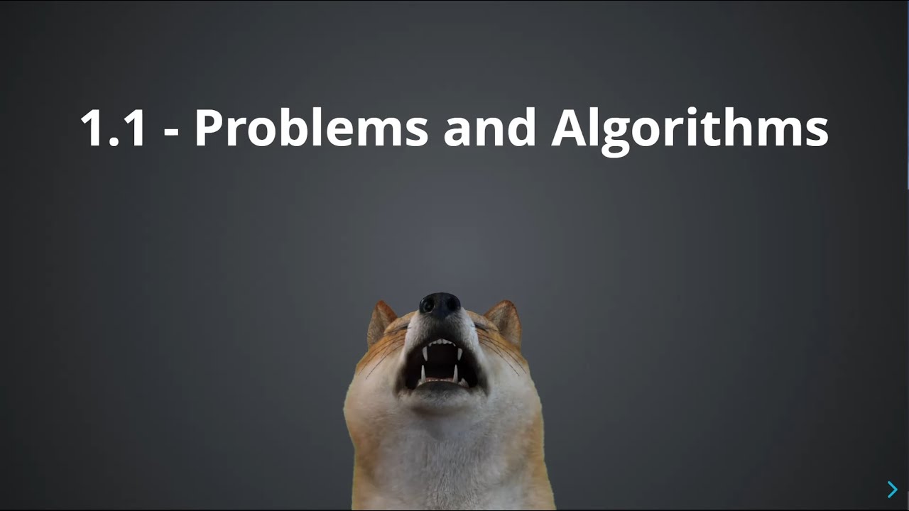 1.1 - Problems and Algorithms