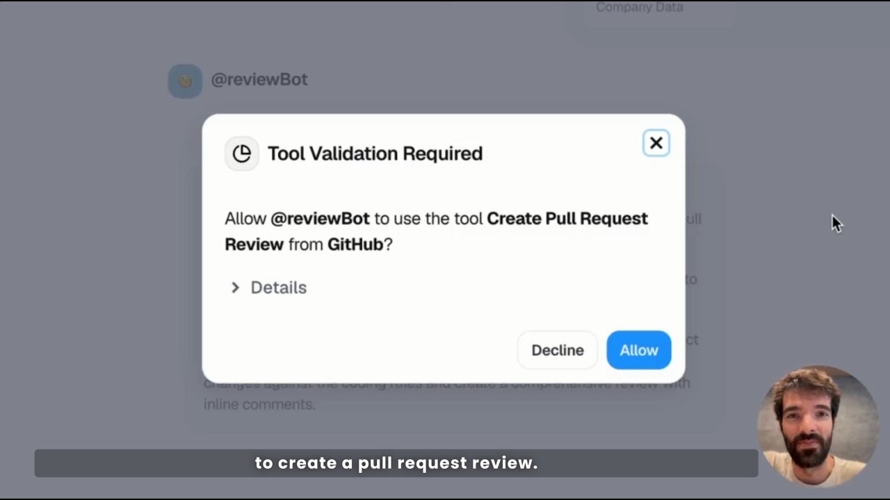 Automated Github code reviews with your coding rules using Dust agents