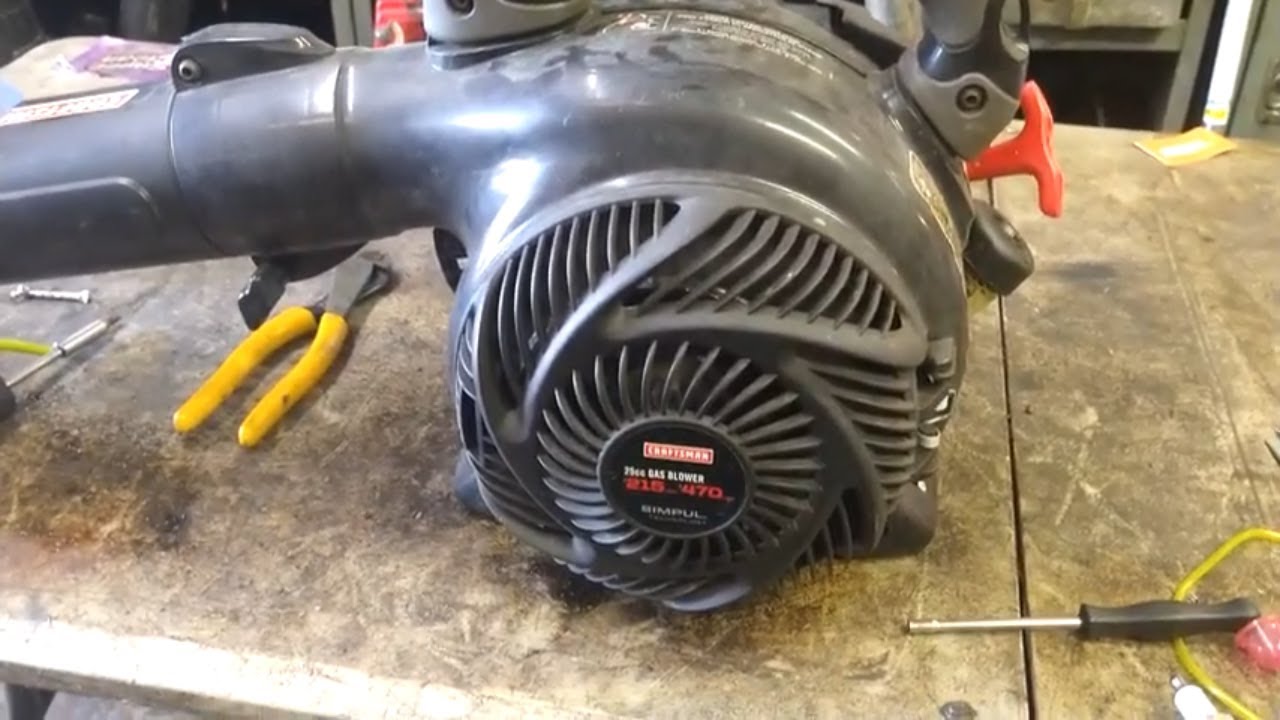 craftsman 25cc gas blower carburetor adjustment 215 mph 470 cfm