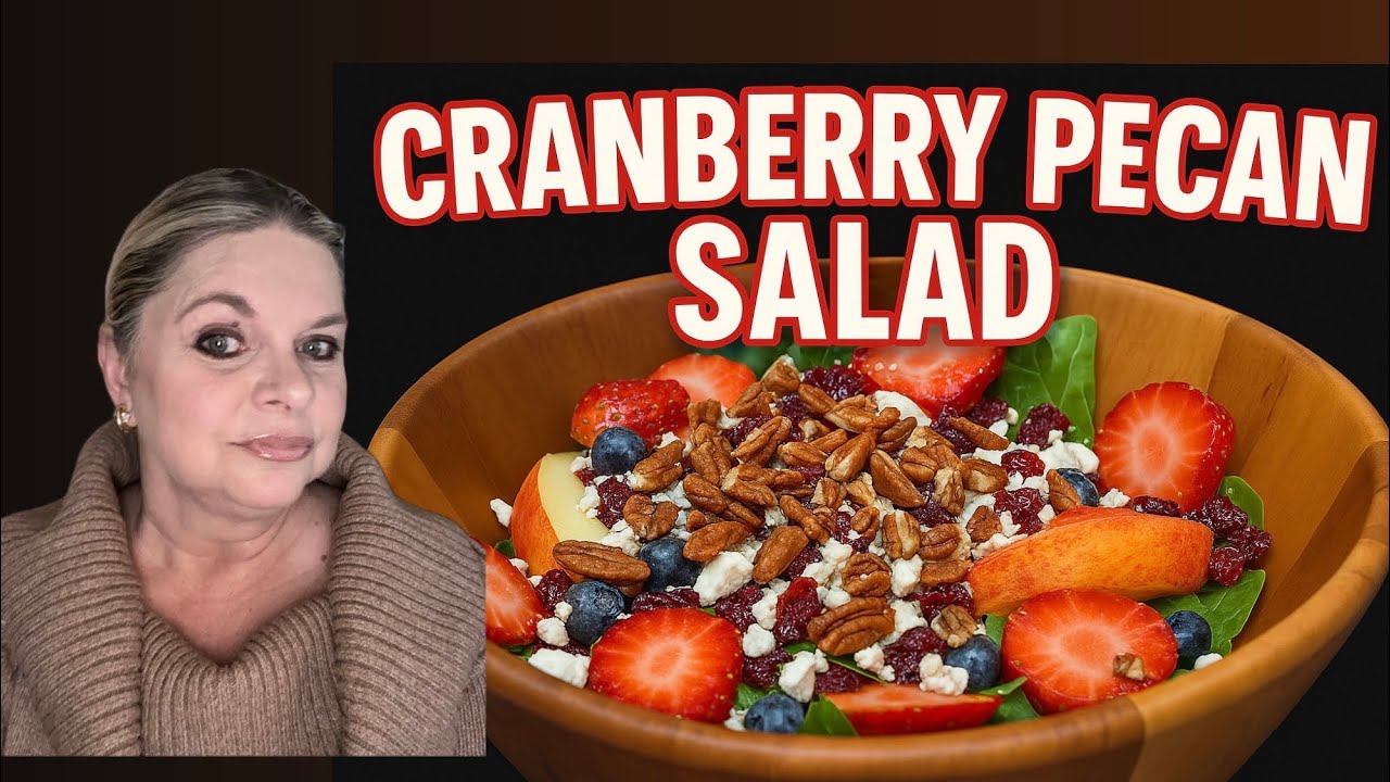 Crispy Apple Pecan Salad with Cranberries | Quick & Delicious!