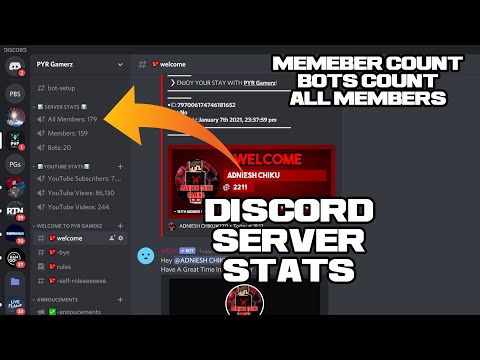 Discord Server Stats Setup (Members count , Bots Count , All Members)