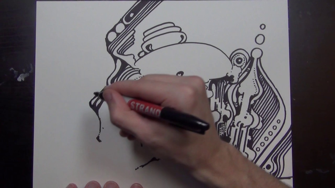 Sharpie Drawing (w/ drawing sounds)
