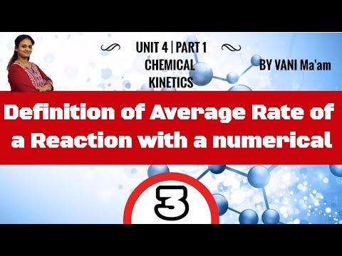 Definition of Average Rate of a Reaction with a numerical-3 | Grade 12|Unit-4 |chemistry cbse