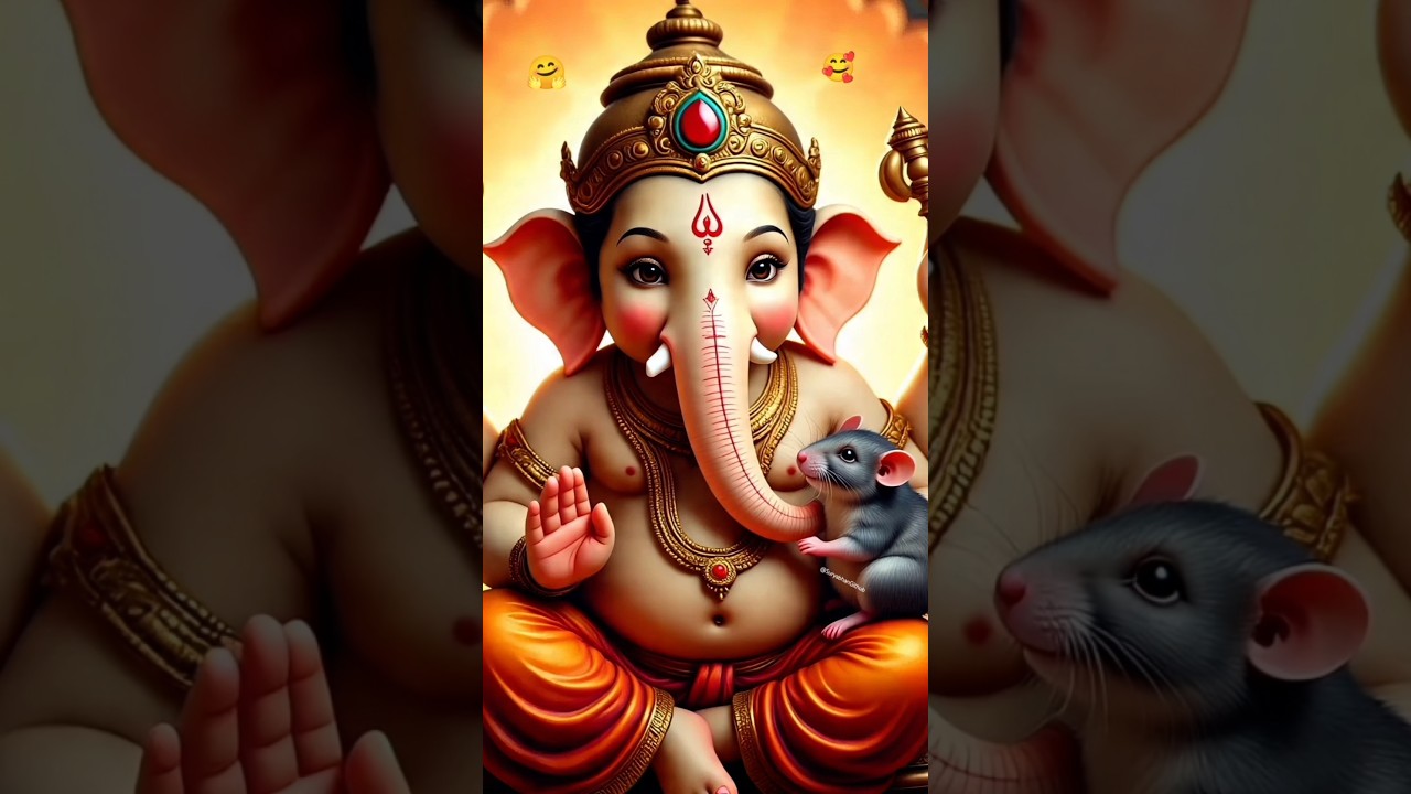 Ganesh 🐀 #cute #love #viral #shortvideo #bhakti #ganesh #ganeshchaturthi #ganpati #shorts #trending