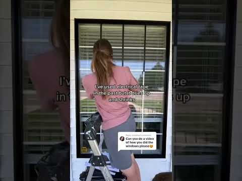 How to make your window grids black using vinyl