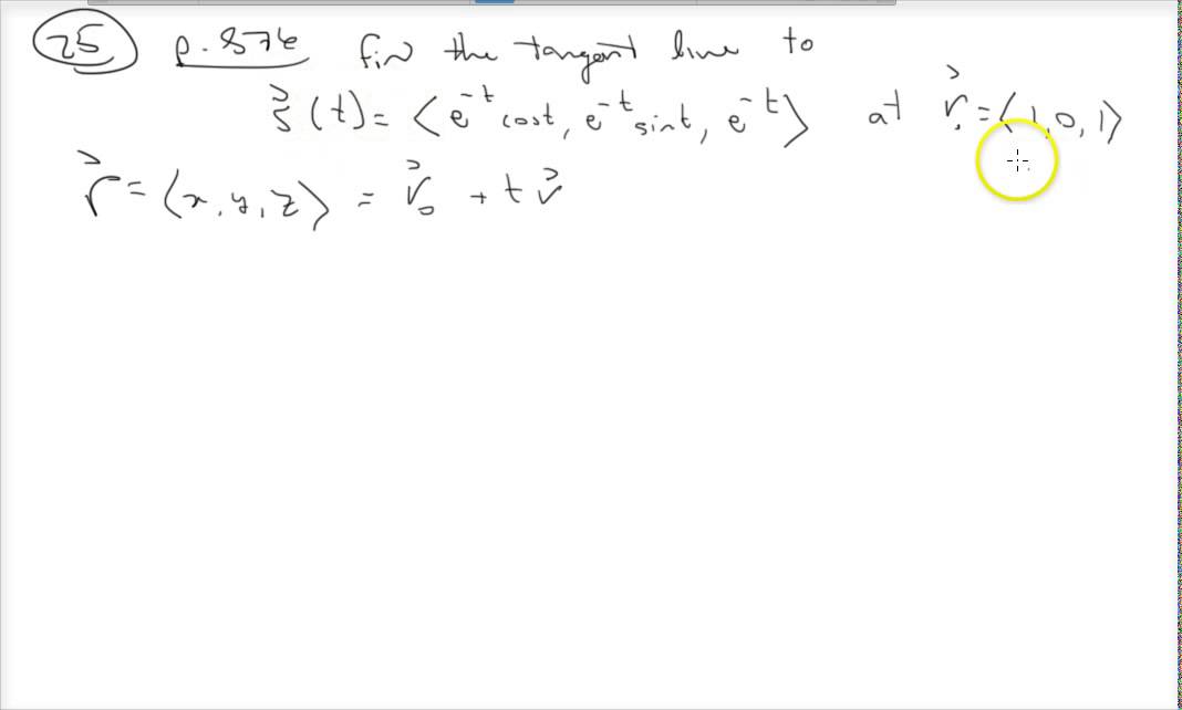 Stewart's Calculus Chapter 13 - Vector Valued Functions and Calculus