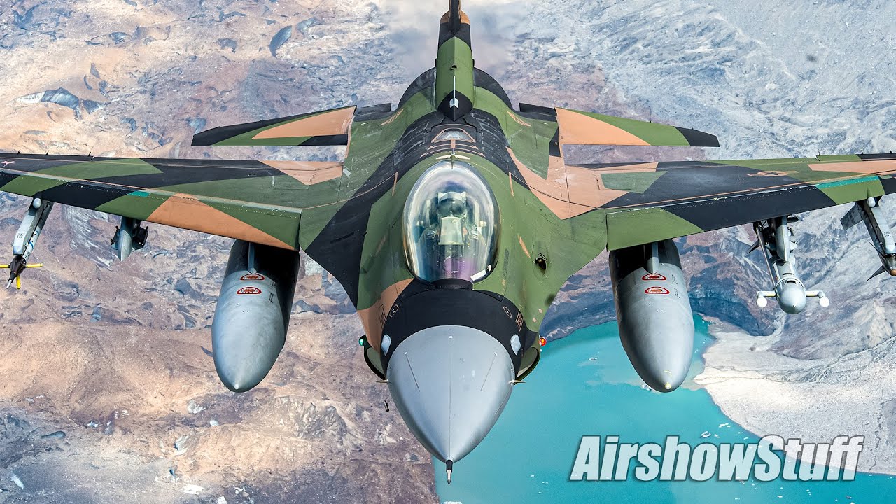 Aggressor F-16s in Action - AirshowStuffVideos