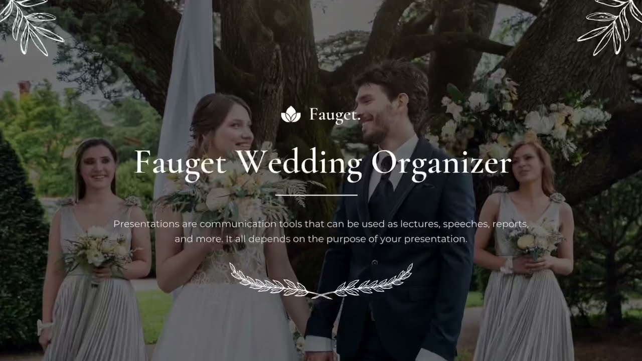 Pastel Wedding Planner & Bridal Photography Canva Presentation Template