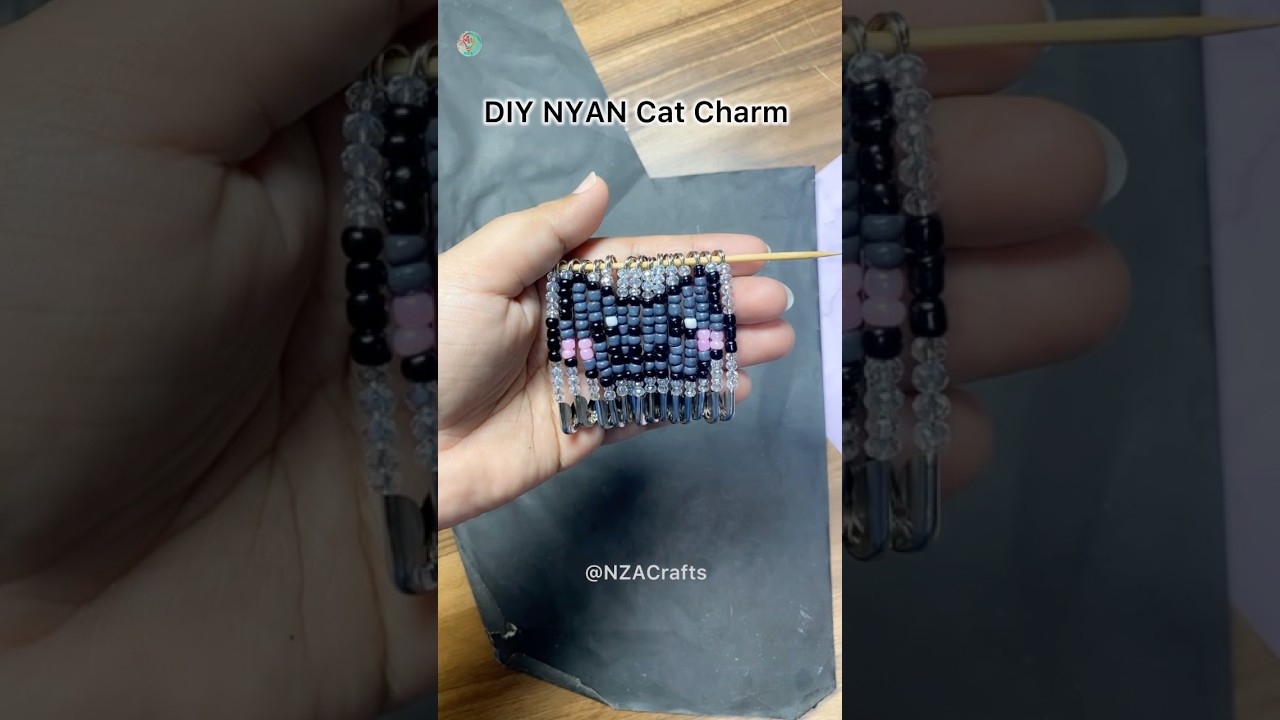DIY NYAN Cat Charm (711) ASMR Tutorial #diy #gift #viral #shorts #asmr #usashorts
