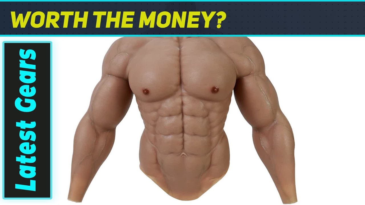 Silicone Muscle Suit Upgraded Version Male Chest with Arms – The Most Realistic Fake Muscle Costume