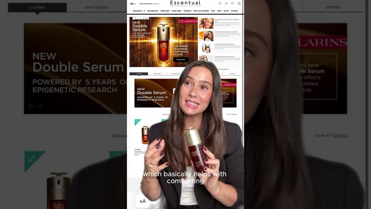 Escentual Explain Clarins Double Serum 9th Generation