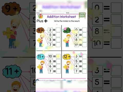 Kindergarten & Grade1 Addition worksheets Christmas