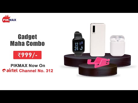 Mobile Accessories Combo | Smart Watch, Earpods, Power Bank, and Mobile Stand | Pikmax