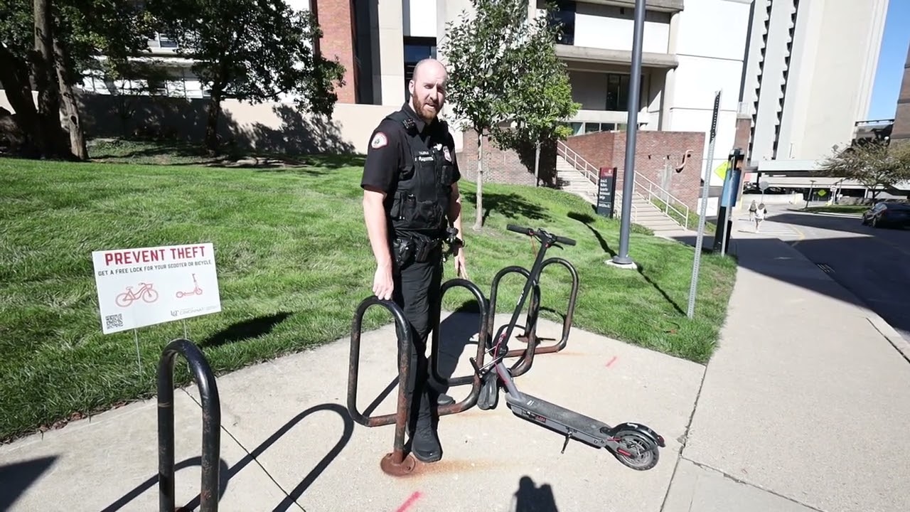 How to secure your scooter using a U-Lock