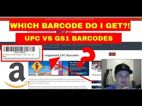 Amazon FBA Barcodes UPC vs. GS1! Mistakes To Avoid And Which Bar-codes to Use!