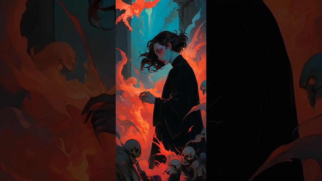 Goth Girl, Lady From Hell, Dark, Darkness, fear  #art #animation #gothic #gothicgirl #goth #darkness