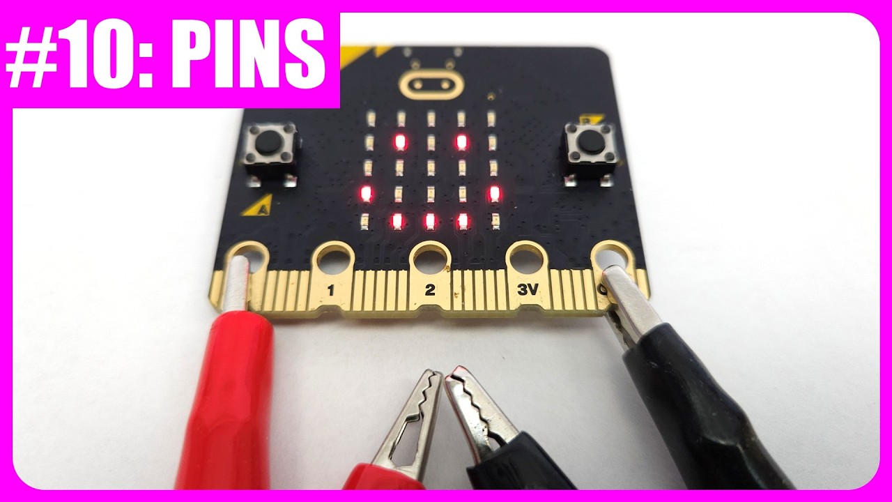 How to use micro:bit pins to detect touch | Tutorial #10