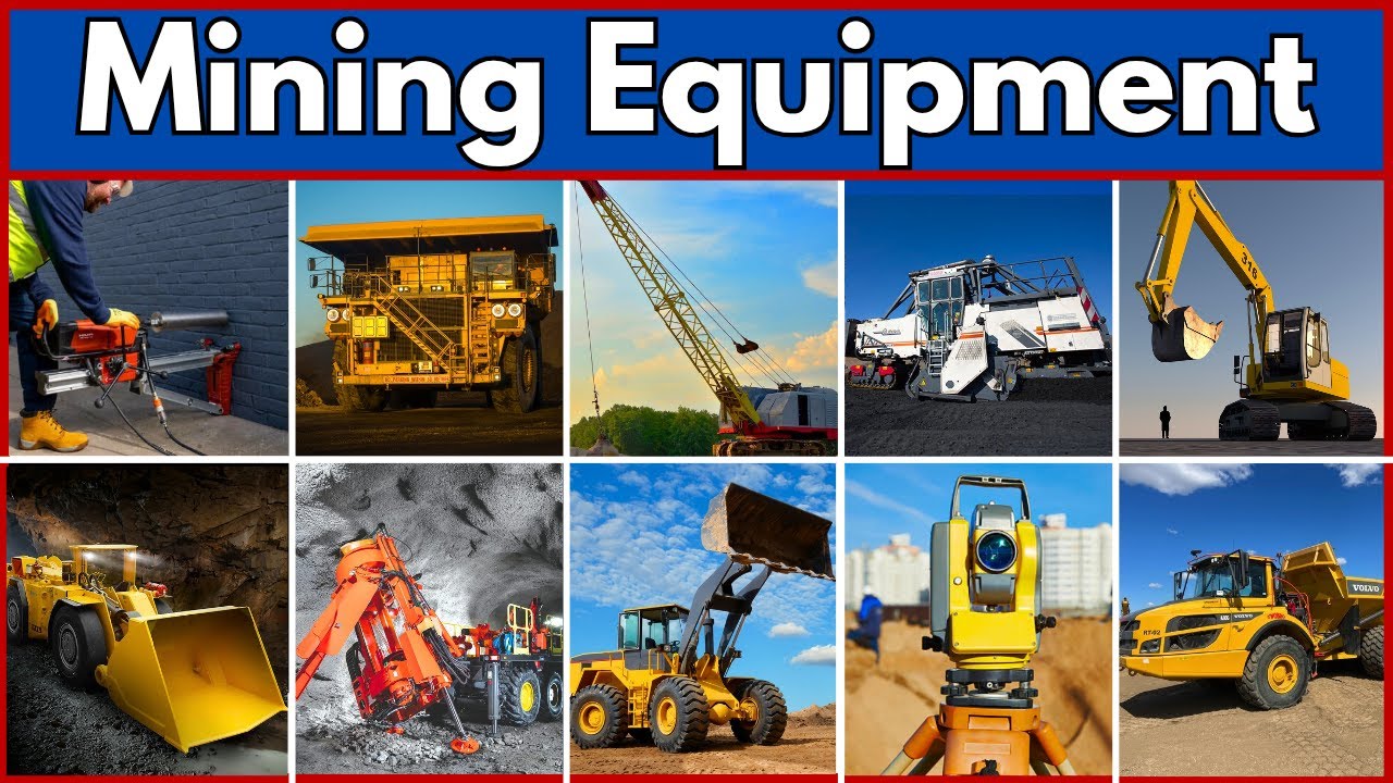 Mining Equipment in English ⛏️ | Learn Construction & Mining Vocabulary with Pictures