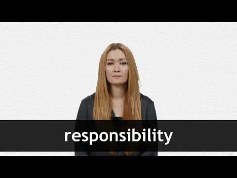 RESPONSIBILITY - Definition & Translations | Collins English Dictionary