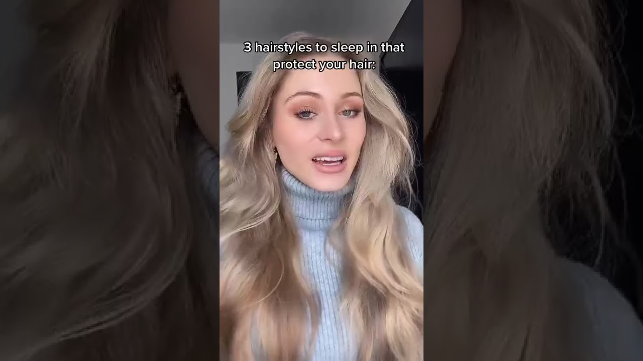 3 haarstijlen om mee te slapen! 🦋 #hair #hairtok #hairstyles #protecthair