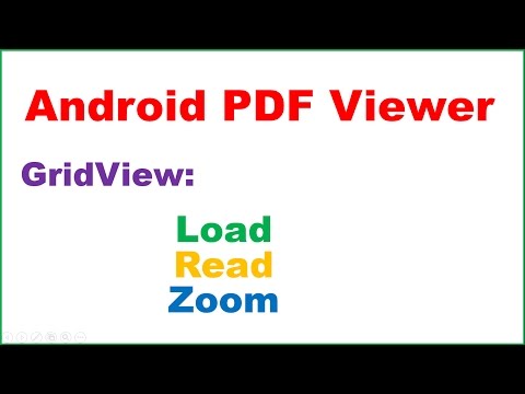 Android PDF Viewer Ep.01 : GridView - Load,Read,Zoom,Swipe,Scroll