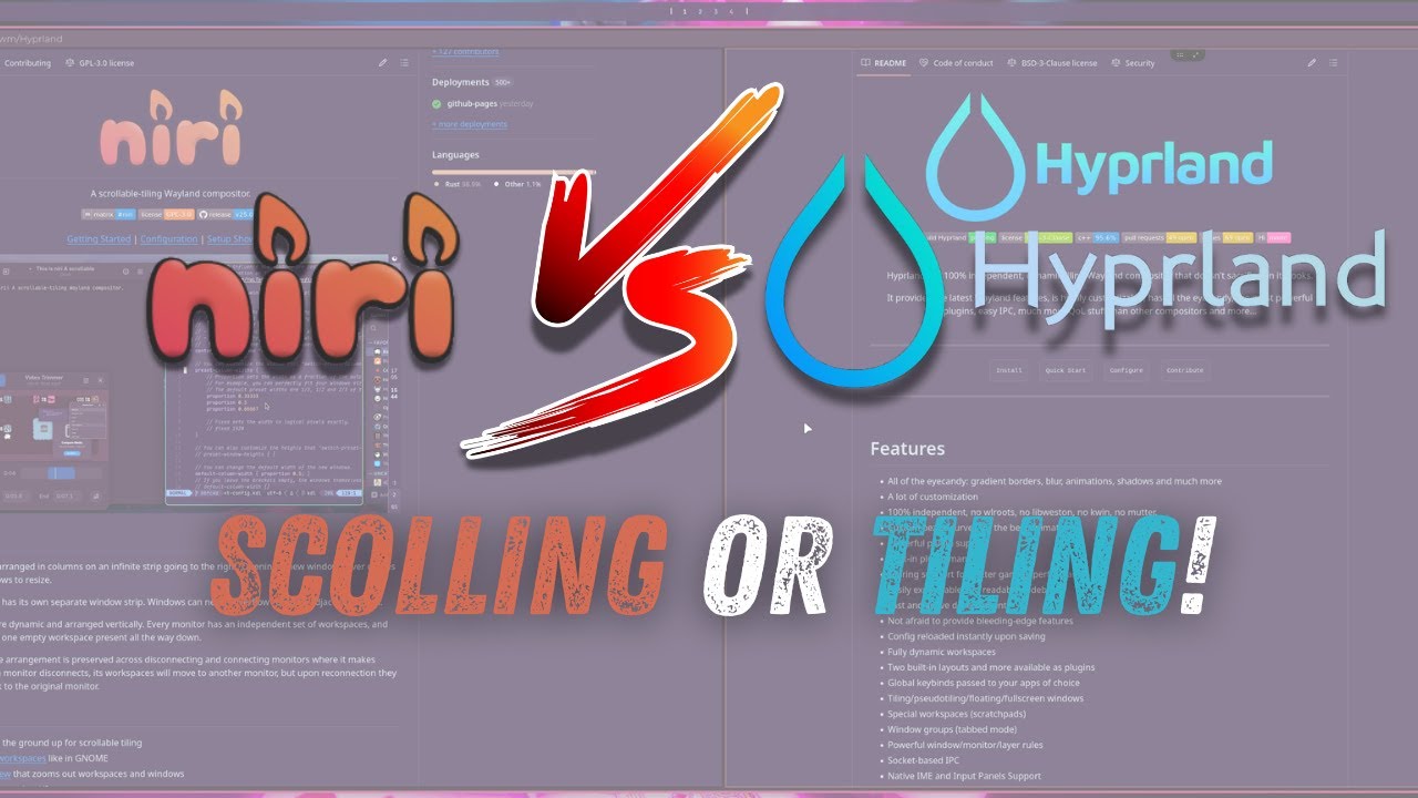 Niri vs Hyprland: Which Wayland Window Manager is The Best For YOU | Complete Comparison