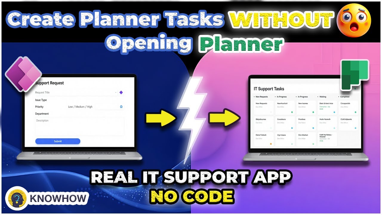 Build Support Ticket System in Power Apps (SharePoint + Power Automate + Planner)