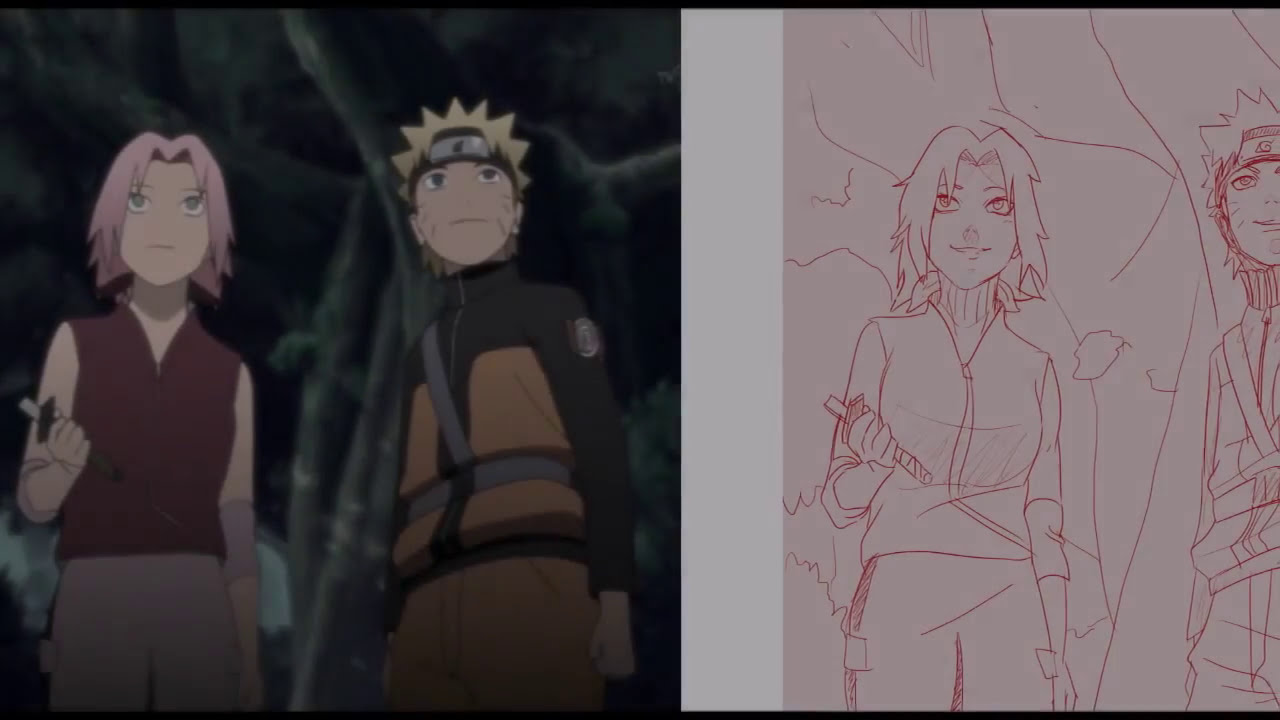 SPEEDPAINT - Naruto and Sakura