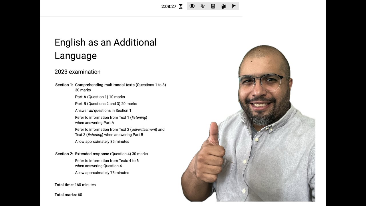 SACE EAL Final Exam: Overview