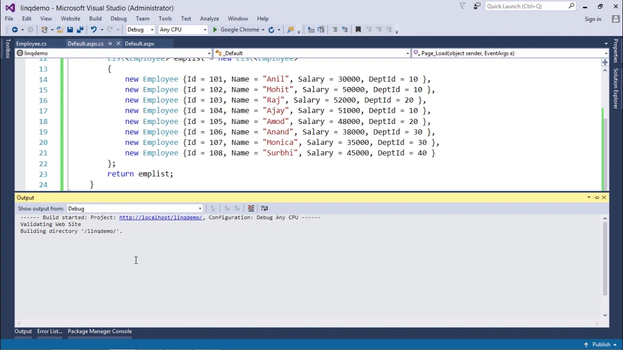 LinQ - Set Operators