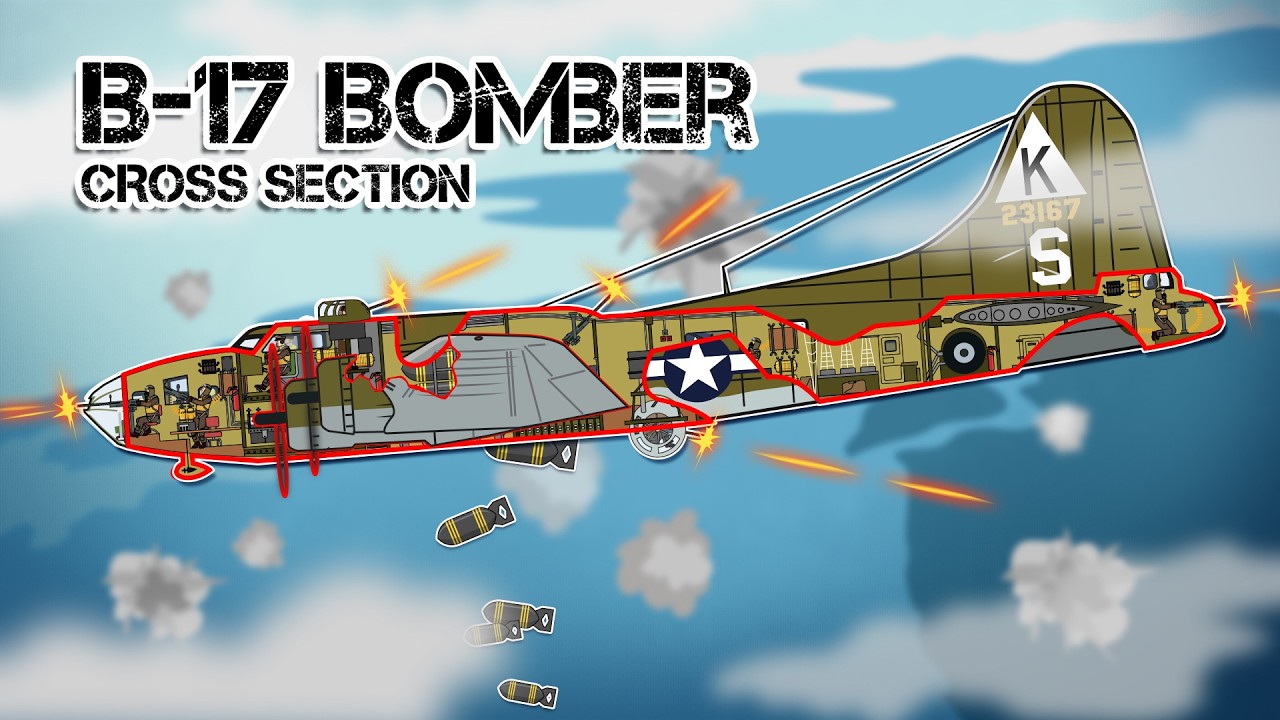 Life Inside The B-17 Flying Fortress (Cross Section)